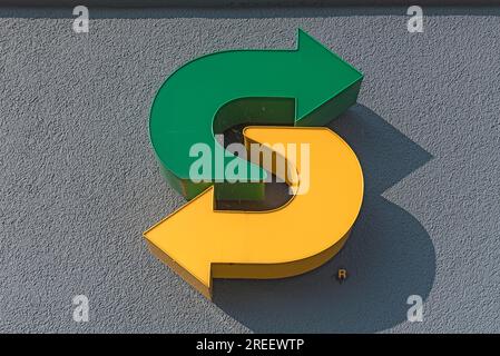 Symbol of the Subway restaurant chain, Baden-Wuerttemberg, Germany ...