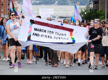 March for trans and Queer Justice of the Streets of Halifax Nova Scotia ...