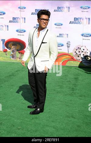 LOS ANGELES - JUN 26: Bruno Mars arriving at the 11th Annual BET Awards ...