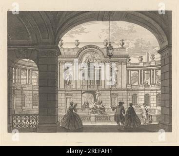 One of six perspective designs for the Concave Mirror and engraved ...