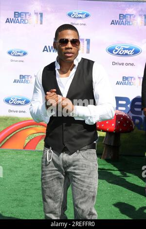 LOS ANGELES - JUN 26: Nelly arriving at the 11th Annual BET Awards at ...
