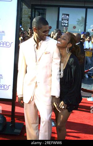 Usher and Chili from TLC at the 3rd Annual BET Awards, held at The ...