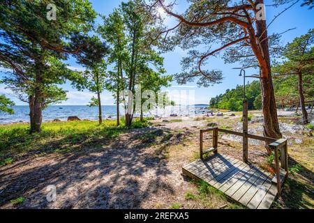 At the beach, Kaunissaari island, Sipoo, Finland Stock Photo - Alamy