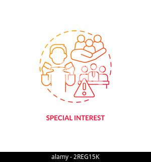 2D special interest red icon concept Stock Vector Image & Art - Alamy