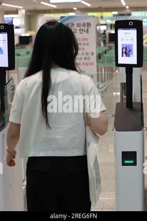 28th July, 2023. Incheon airport introduces SMARTPASS system A ceremony ...