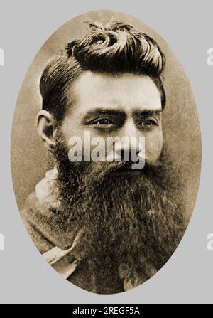 Portrait of bushranger Ned Kelly the day before he was hanged on ...