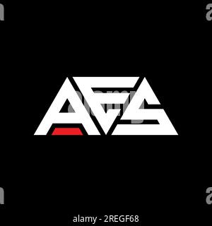 AES triangle letter logo design with triangle shape. AES triangle logo ...