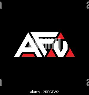 AFV triangle letter logo design with triangle shape. AFV triangle logo ...
