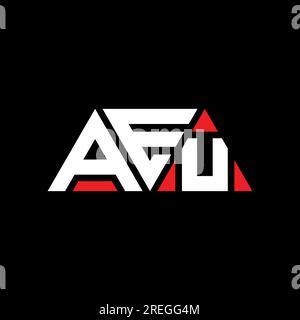 AEU triangle letter logo design with triangle shape. AEU triangle logo ...