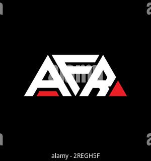 AFR triangle letter logo design with triangle shape. AFR triangle logo ...
