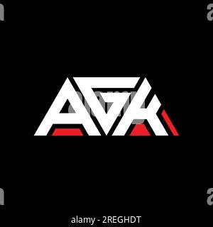 Initial Letter AGK Logo Template Design Stock Vector Image & Art - Alamy