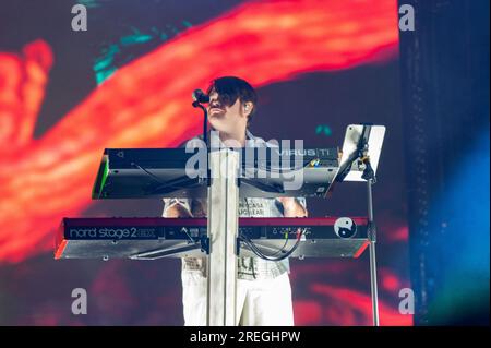 Elio Biffi of Pinguini Tattici Nucleari (Photo by Mirko Fava/TSCK ...