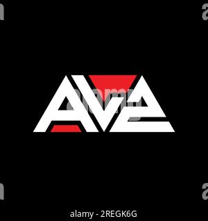 ALZ triangle letter logo design with triangle shape. ALZ triangle logo ...