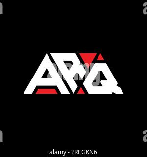 ARQ triangle letter logo design with triangle shape. ARQ triangle logo ...