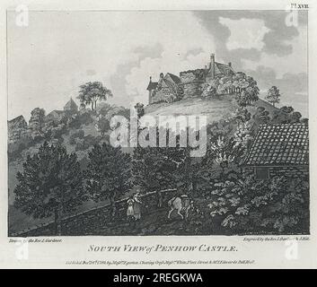 South View of Penhow Castle Stock Photo - Alamy