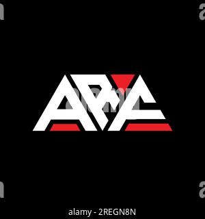 ARF triangle letter logo design with triangle shape. ARF triangle logo ...