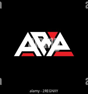 ARP triangle letter logo design with triangle shape. ARP triangle logo ...