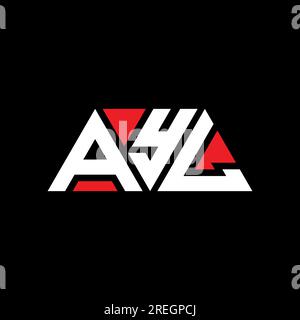 AYL triangle letter logo design with triangle shape. AYL triangle logo ...