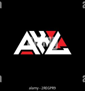 AXL triangle letter logo design with triangle shape. AXL triangle logo ...