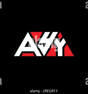 AYY triangle letter logo design with triangle shape. AYY triangle logo ...