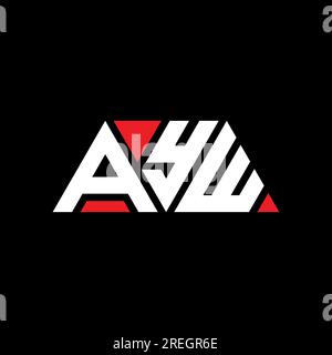 AYW letter logo design with polygon shape. AYW polygon and cube shape ...