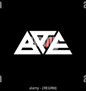 BAE triangle letter logo design with triangle shape. BAE triangle logo ...