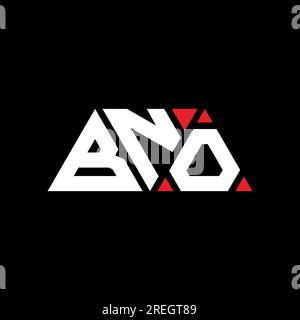 BNO triangle letter logo design with triangle shape. BNO triangle logo ...