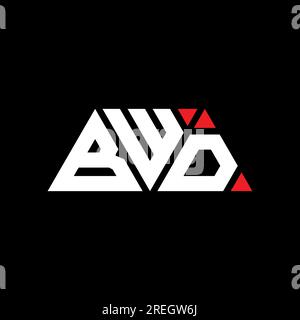 BWD triangle letter logo design with triangle shape. BWD triangle logo ...