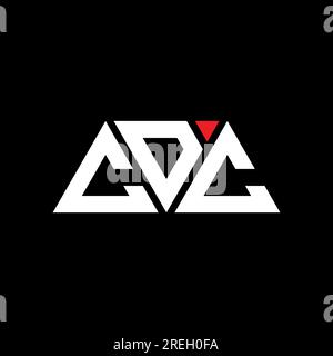 CDC triangle letter logo design with triangle shape. CDC triangle logo ...