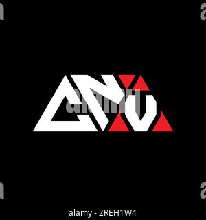 CNV triangle letter logo design with triangle shape. CNV triangle logo ...