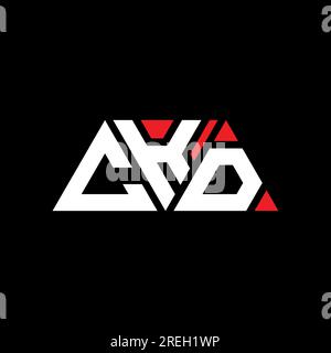 CKD triangle letter logo design with triangle shape. CKD triangle logo ...