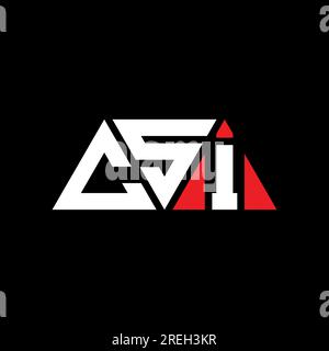 CSI triangle letter logo design with triangle shape. CSI triangle logo ...
