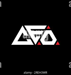 CEO triangle letter logo design with triangle shape. CEO triangle logo ...