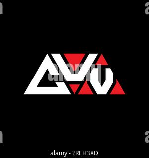 CUV triangle letter logo design with triangle shape. CUV triangle logo ...