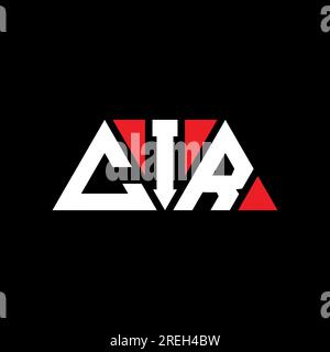 CIR triangle letter logo design with triangle shape. CIR triangle logo ...