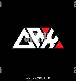 CRX triangle letter logo design with triangle shape. CRX triangle logo ...