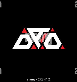 DAO triangle letter logo design with triangle shape. DAO triangle logo ...