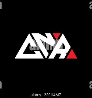 CNR triangle letter logo design with triangle shape. CNR triangle logo ...