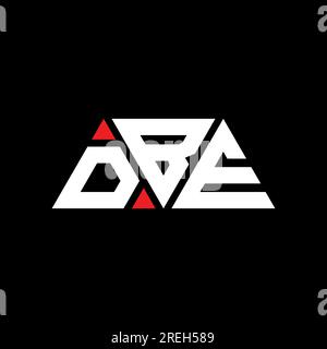 DBE triangle letter logo design with triangle shape. DBE triangle logo ...