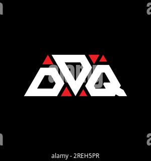 DDQ triangle letter logo design with triangle shape. DDQ triangle logo ...