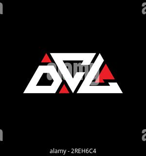DCL triangle letter logo design with triangle shape. DCL triangle logo ...