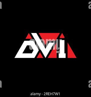 DLI triangle letter logo design with triangle shape. DLI triangle logo ...