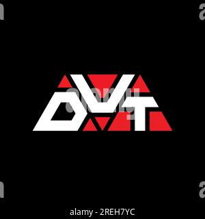 DUT triangle letter logo design with triangle shape. DUT triangle logo ...