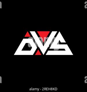 DVS triangle letter logo design with triangle shape. DVS triangle logo ...
