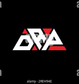 DRP triangle letter logo design with triangle shape. DRP triangle logo ...