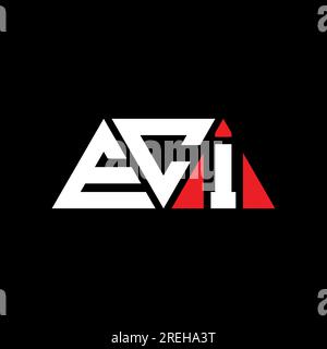 ECI triangle letter logo design with triangle shape. ECI triangle logo ...