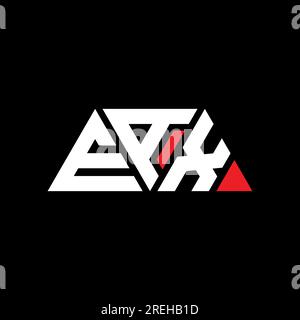 EAX triangle letter logo design with triangle shape. EAX triangle logo ...