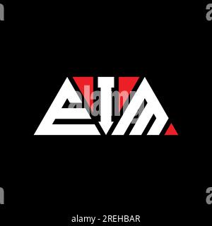 EIM triangle letter logo design with triangle shape. EIM triangle logo ...