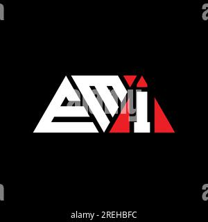 EMI letter logo design with polygon shape. EMI polygon and cube shape ...