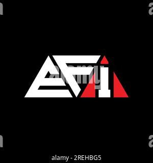 EFI triangle letter logo design with triangle shape. EFI triangle logo ...